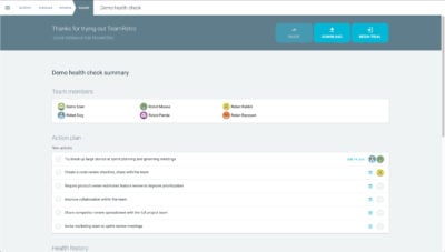 Team Health Check and Monitors | TeamRetro