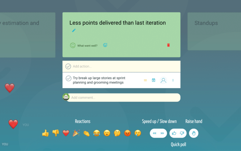 DAKI Retrospective Template | Facilitating a Retro | TeamRetro