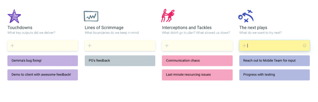 Sports Retrospective | Facilitating a Retro | TeamRetro