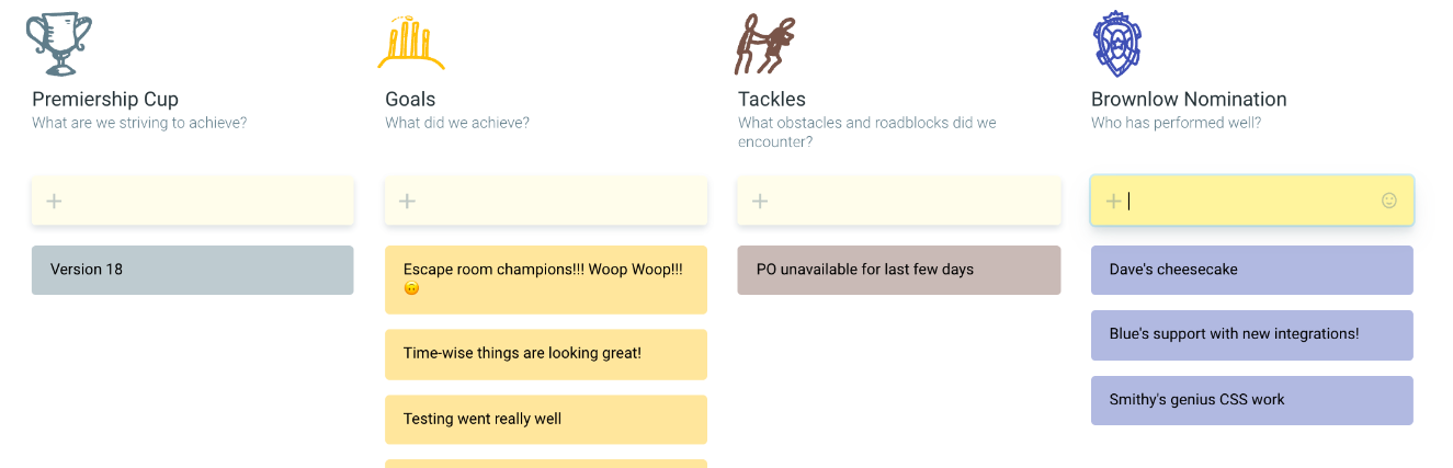 Sports Retrospective | Facilitating a Retro | TeamRetro