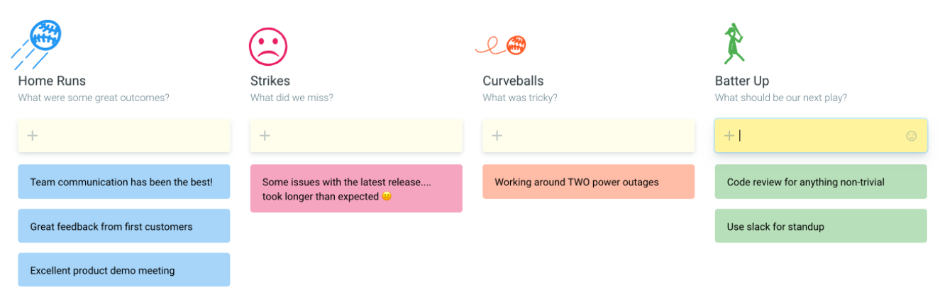 Sports Retrospective | Facilitating a Retro | TeamRetro