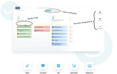 TeamRetro Retrospective Features - Streamline Agile Retrospective