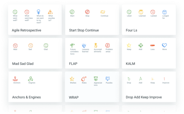 TeamRetro Retrospective Features | Streamline Agile Retrospective