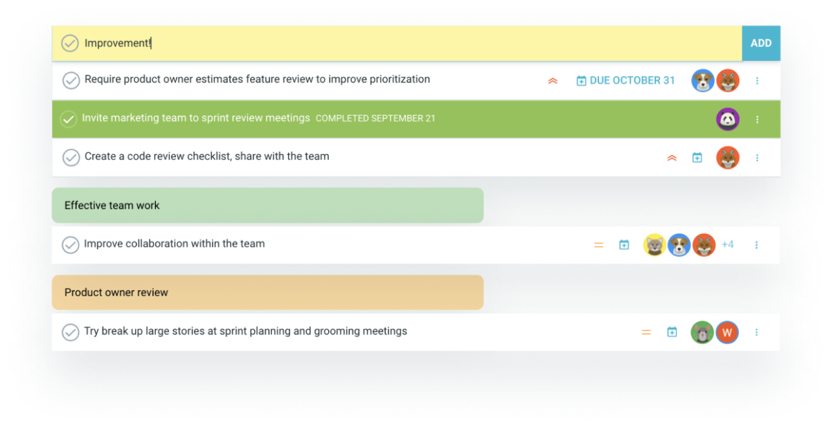 Teamretro Retrospective Features Streamline Agile Retrospective