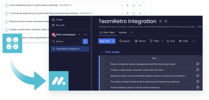 Monday.com Integration - TeamRetro