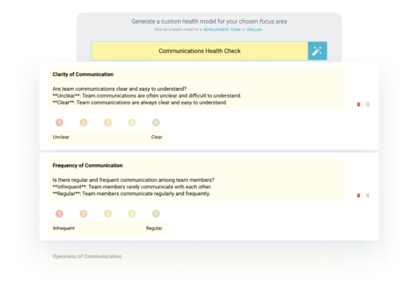 Health Check Features - TeamRetro