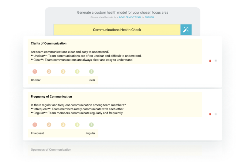 Health Check Features - TeamRetro