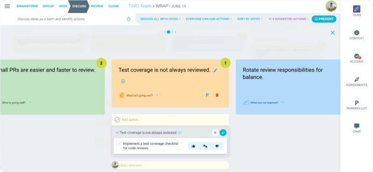 TeamRetro vs EasyRetro - Retrospective Tools Comparison 2025